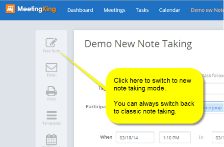 New Fast and Flexible Note Taking Page (Beta)