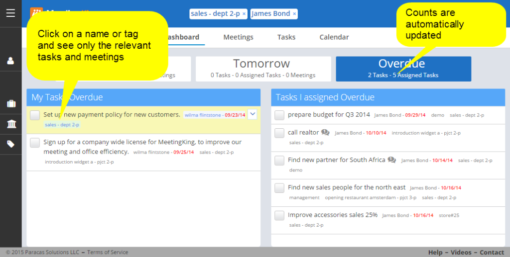 Work smarter with new dashboard | MeetingKing